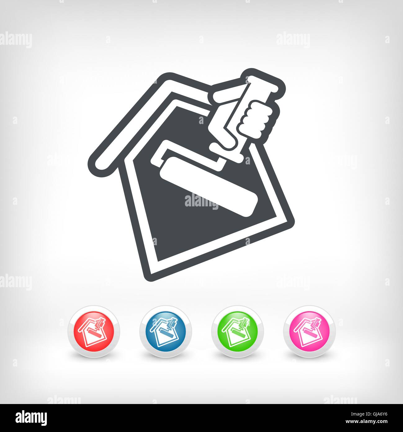 Painter roll symbol Stock Vector Image & Art - Alamy