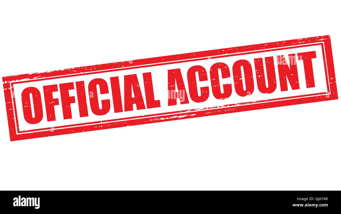 Official account Stock Vector Images - Alamy