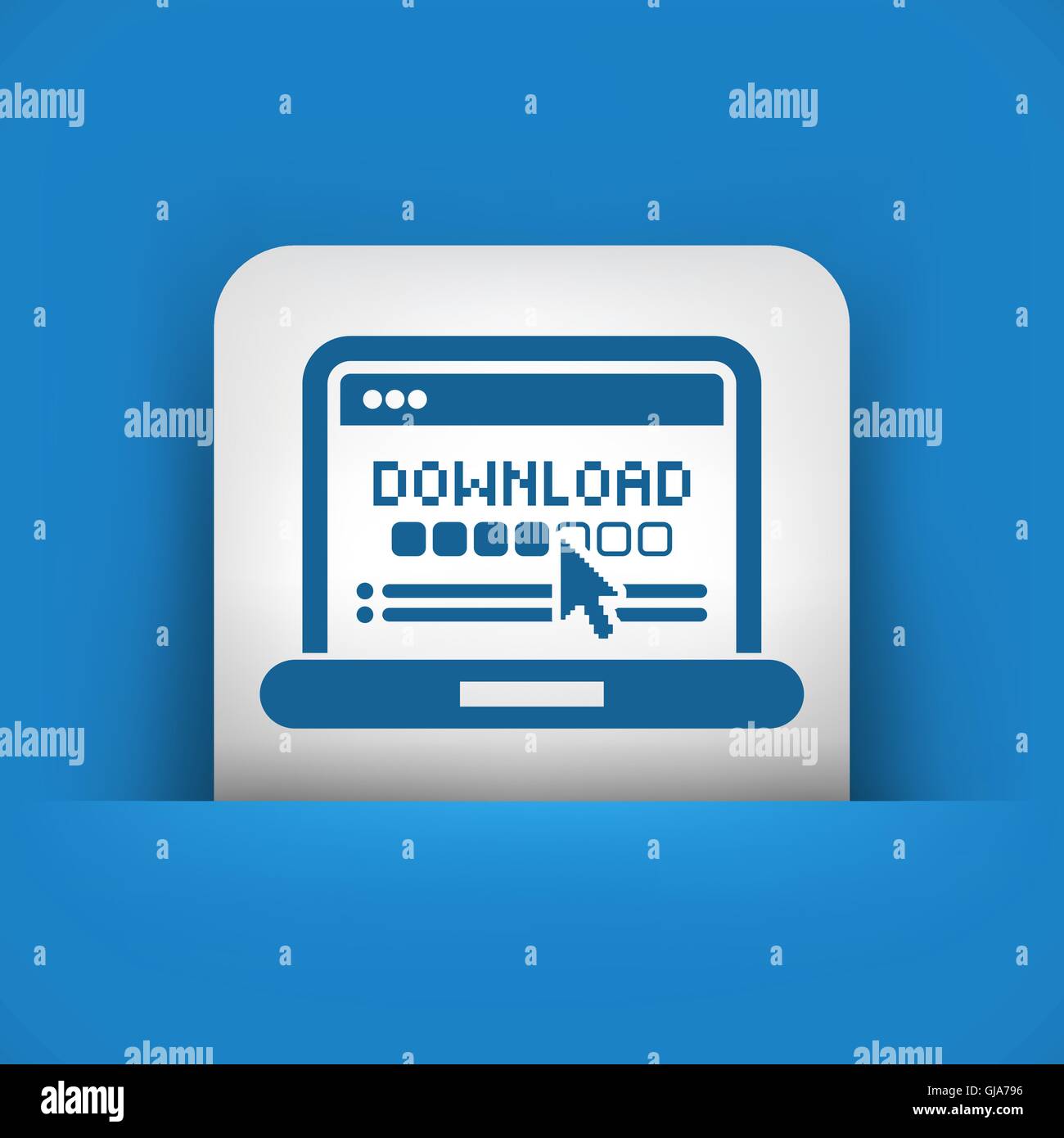 Download progress pc icon Stock Vector Image & Art - Alamy
