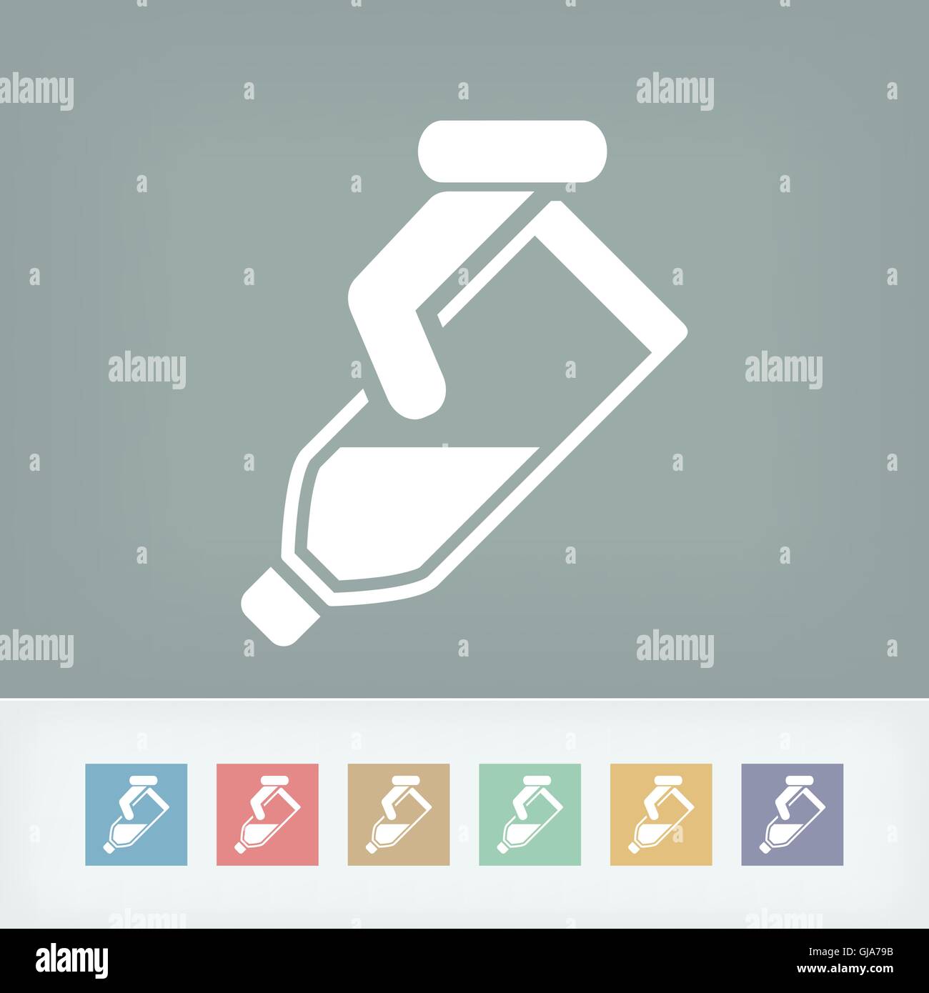 Hold bottle Stock Vector Images - Alamy