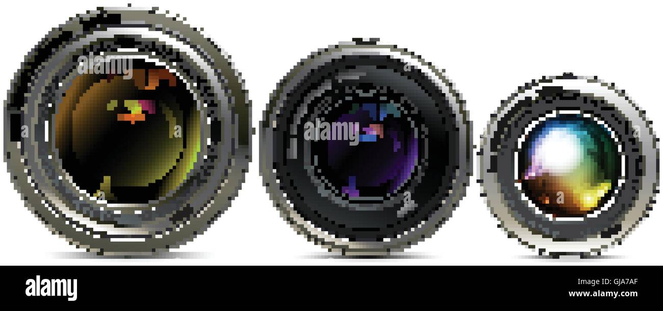 set of lens Stock Vector Image & Art - Alamy