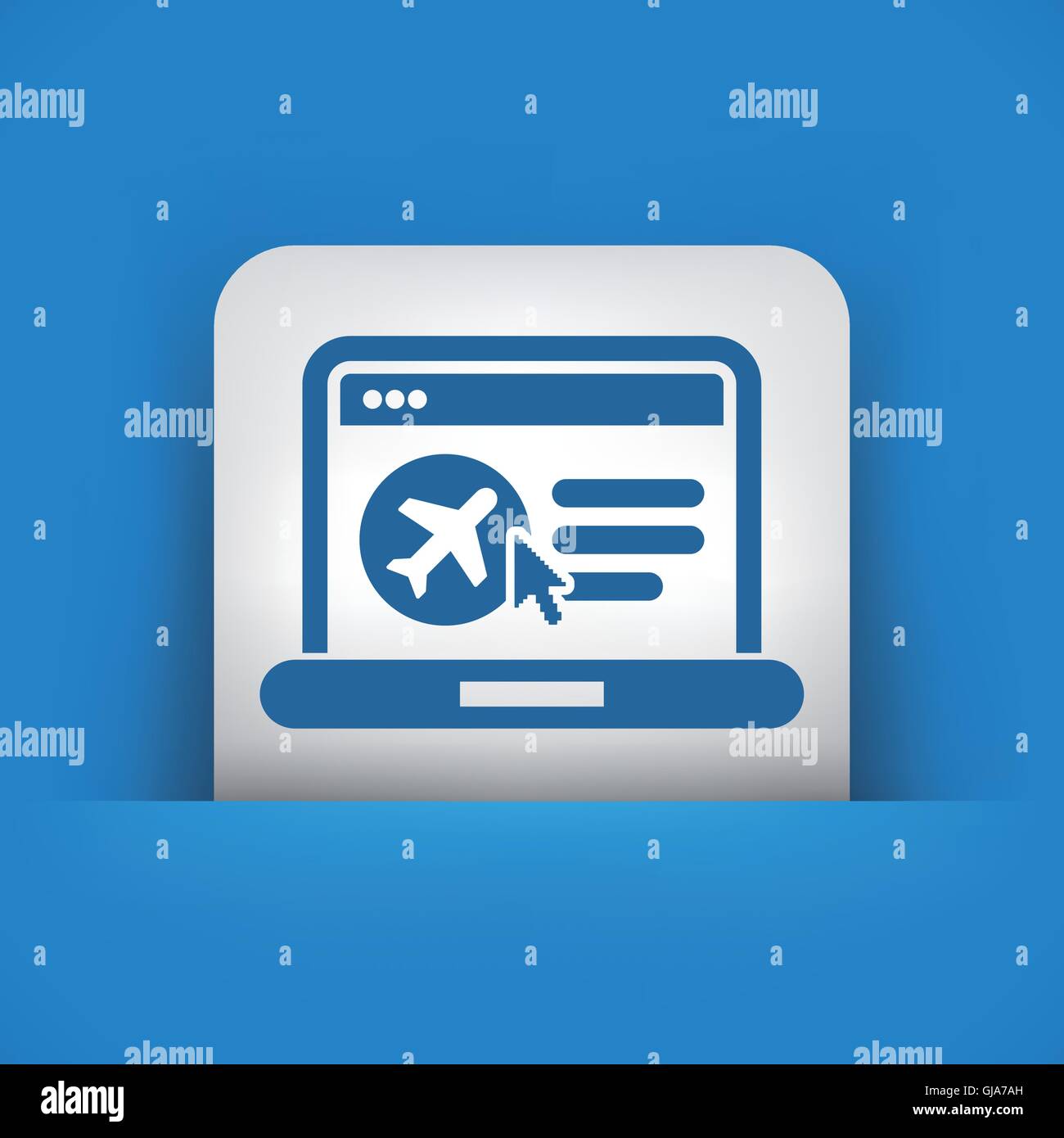 Web airplane booking Stock Vector Image & Art - Alamy