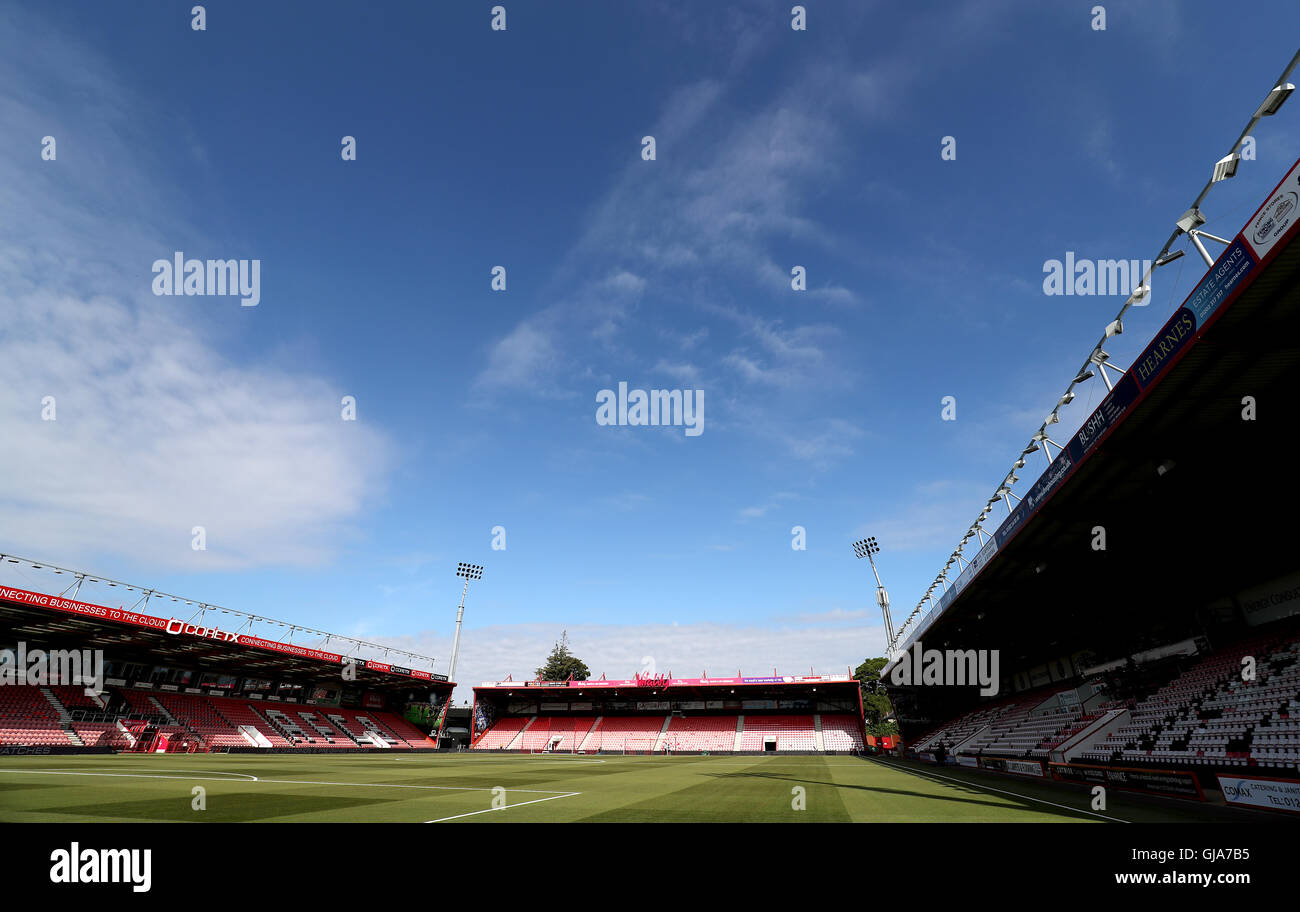 A general view of the pitch and stands before the Premier League match ...