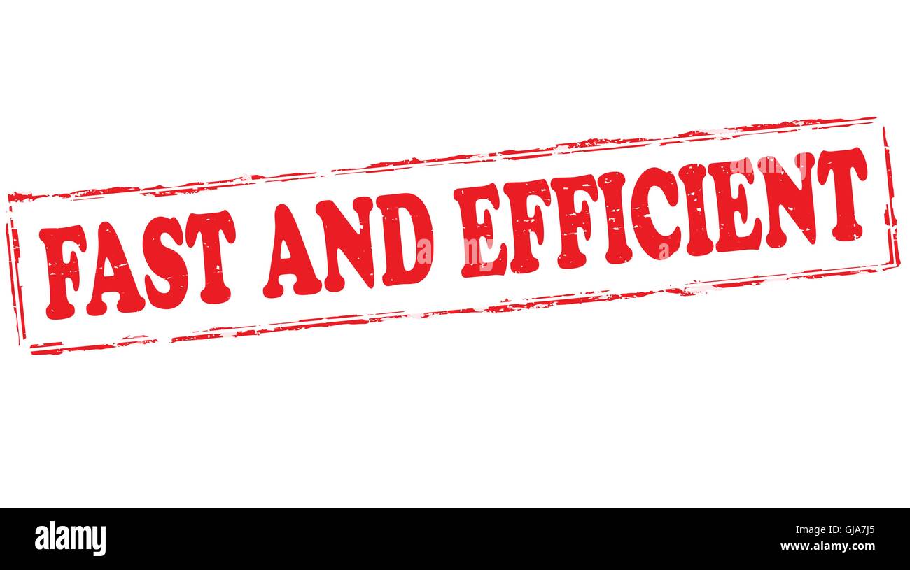 Fast and efficient Stock Vector Image & Art - Alamy