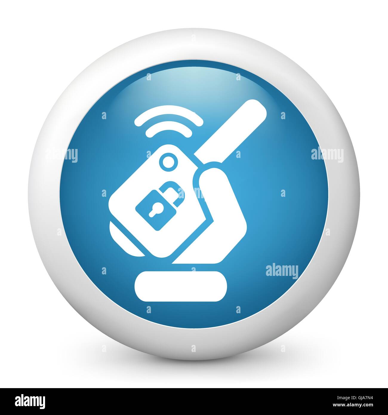 Hand holding remote control Cut Out Stock Images & Pictures - Alamy