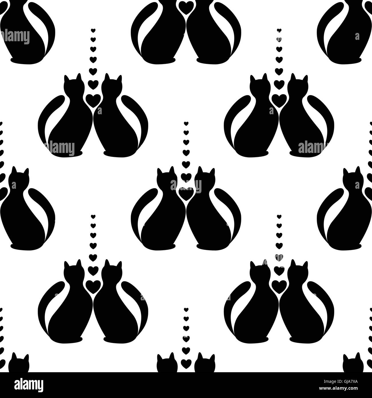 Kiss pattern Black and White Stock Photos & Images - Alamy