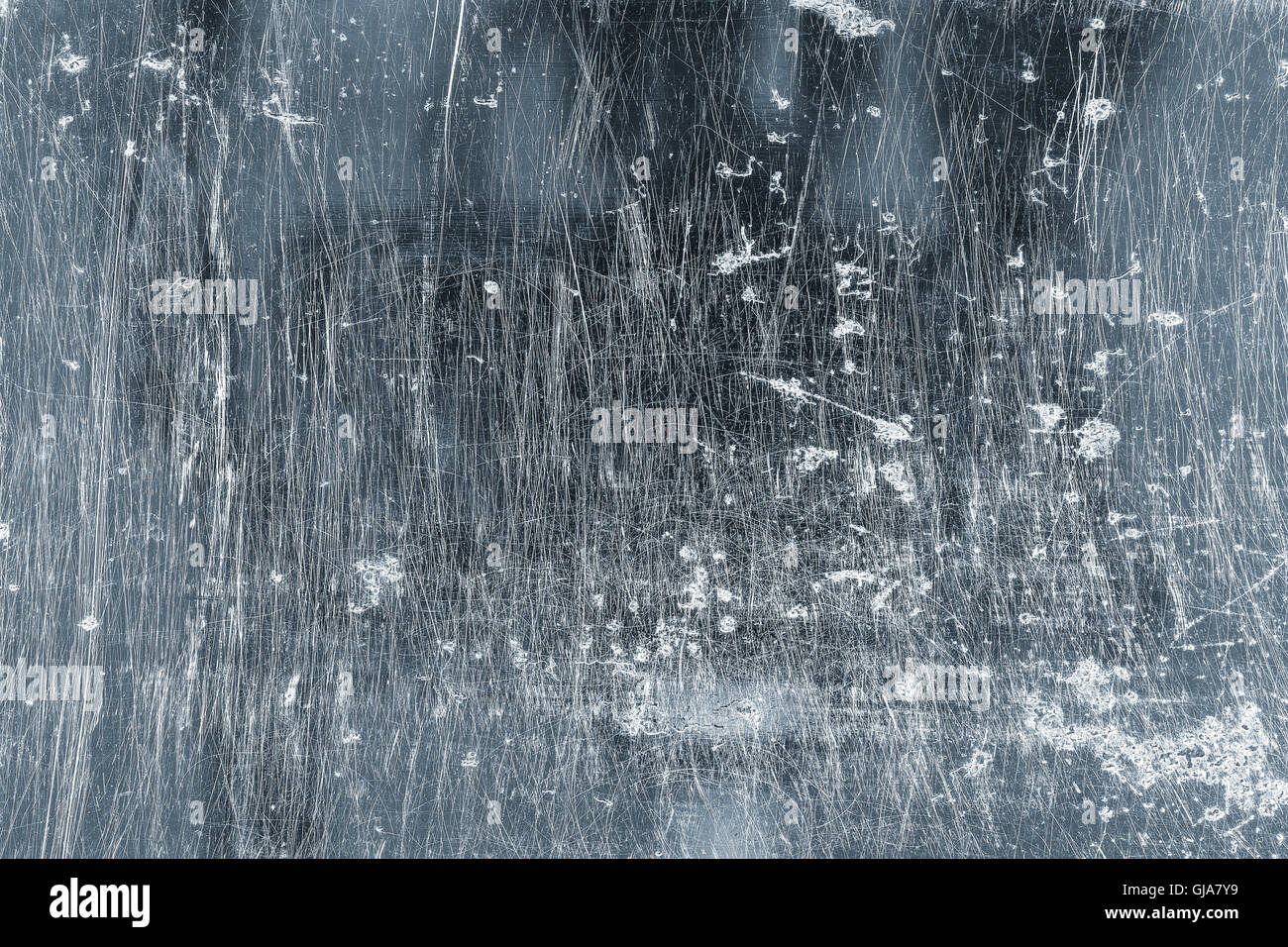 Glossy scratched metal plate texture with oxidation Stock Photo - Alamy