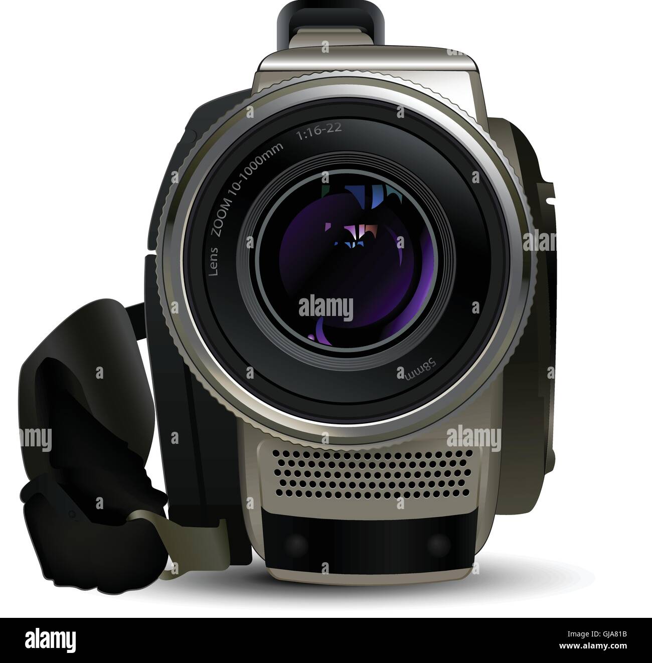 Zoom camera Stock Vector Images - Alamy