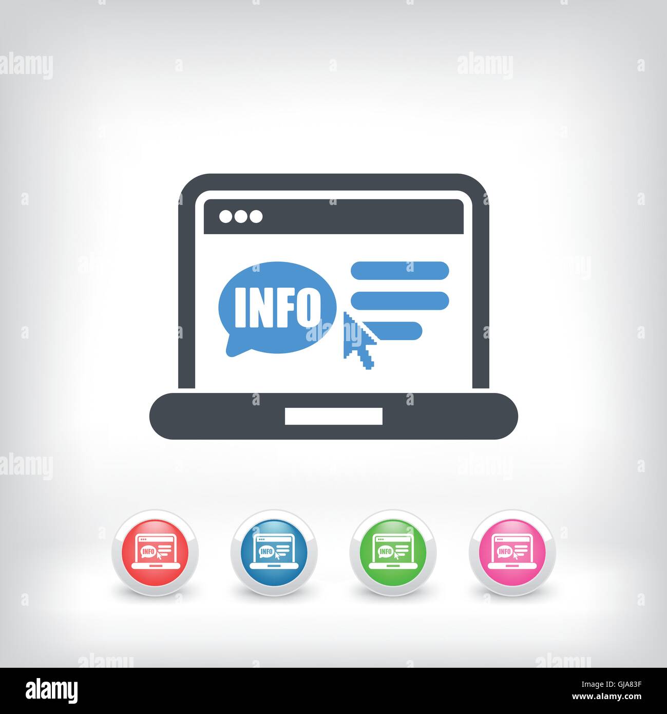 Website info icon Stock Vector Image & Art - Alamy