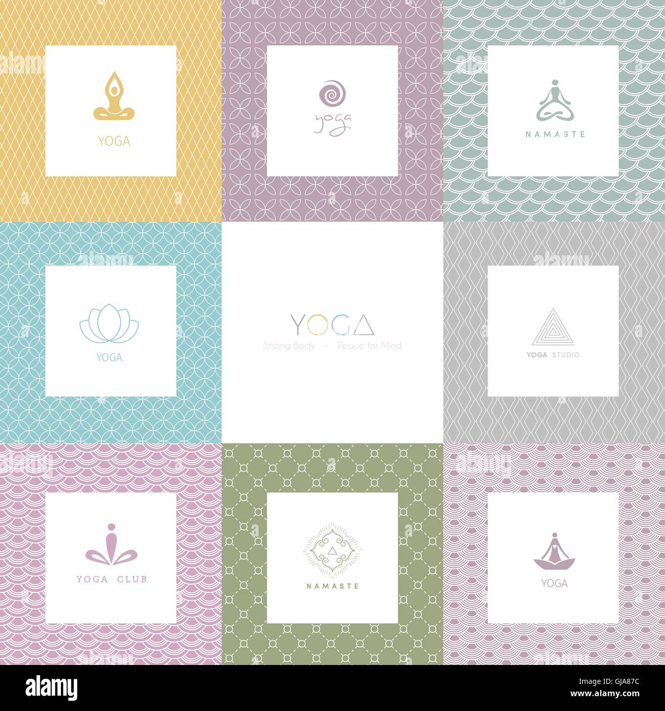 Logo patterns hi-res stock photography and images - Alamy