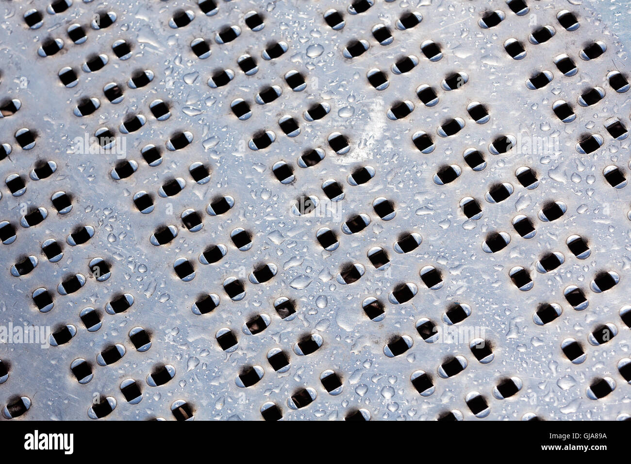 Perforated metal sheet hi-res stock photography and images - Alamy