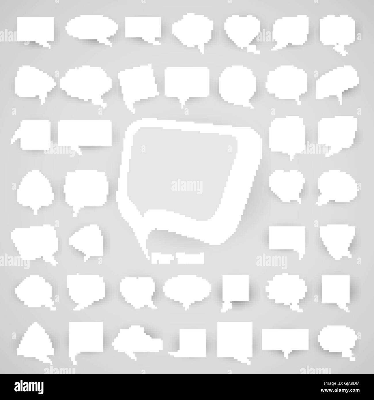 set of chat bubbles Stock Vector Image & Art - Alamy