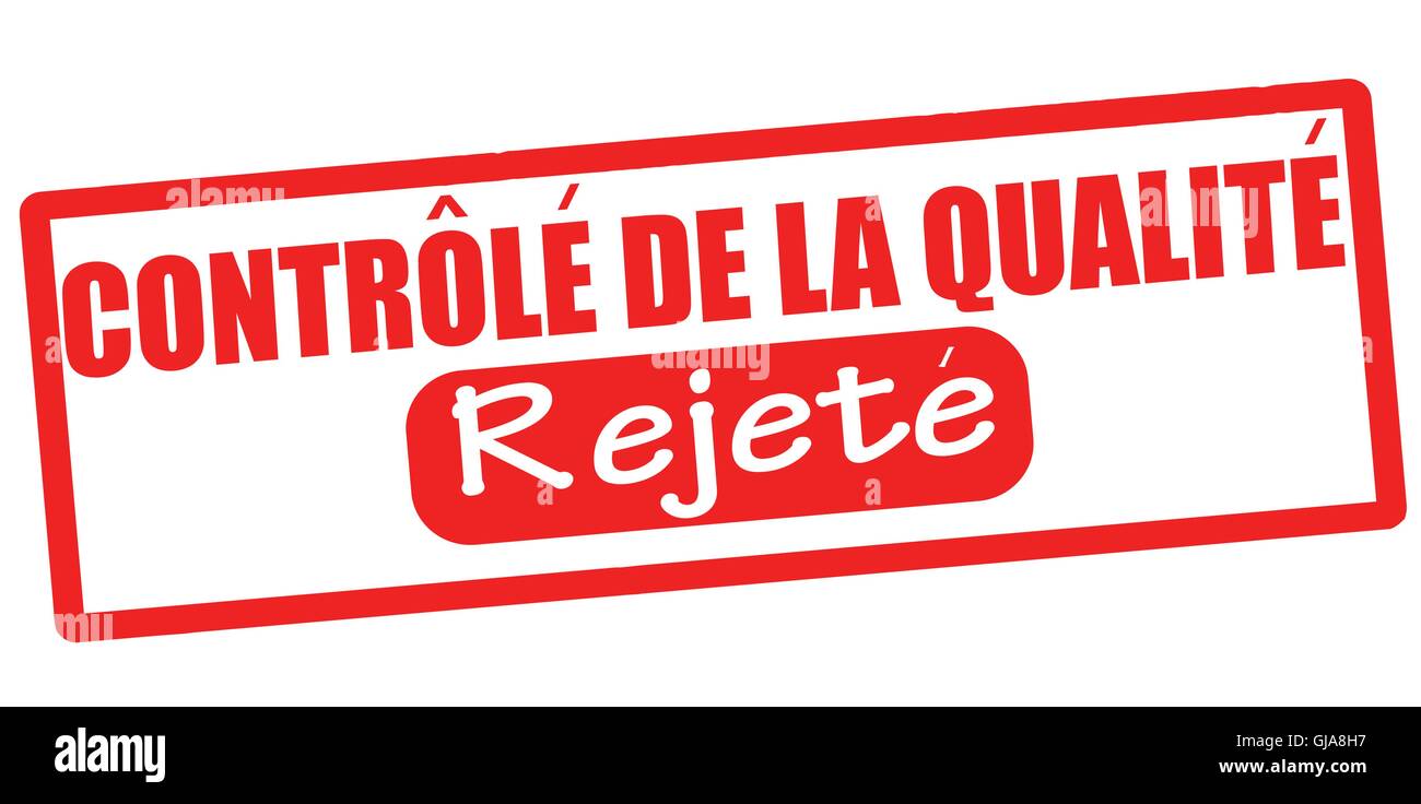 Quality control rejected Stock Vector Images - Alamy