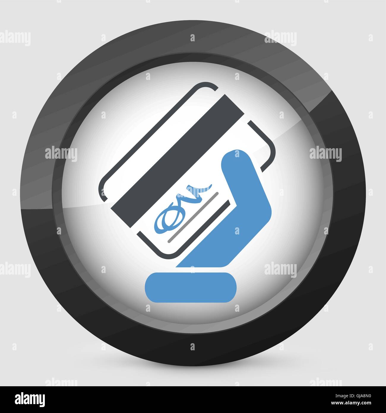 Signed credit card Stock Vector Image & Art - Alamy