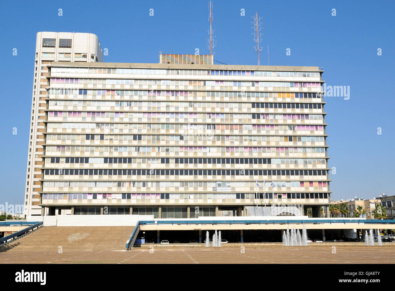 Israel, Tel Aviv, The municipality, Yitzhak Rabin square. This is the ...