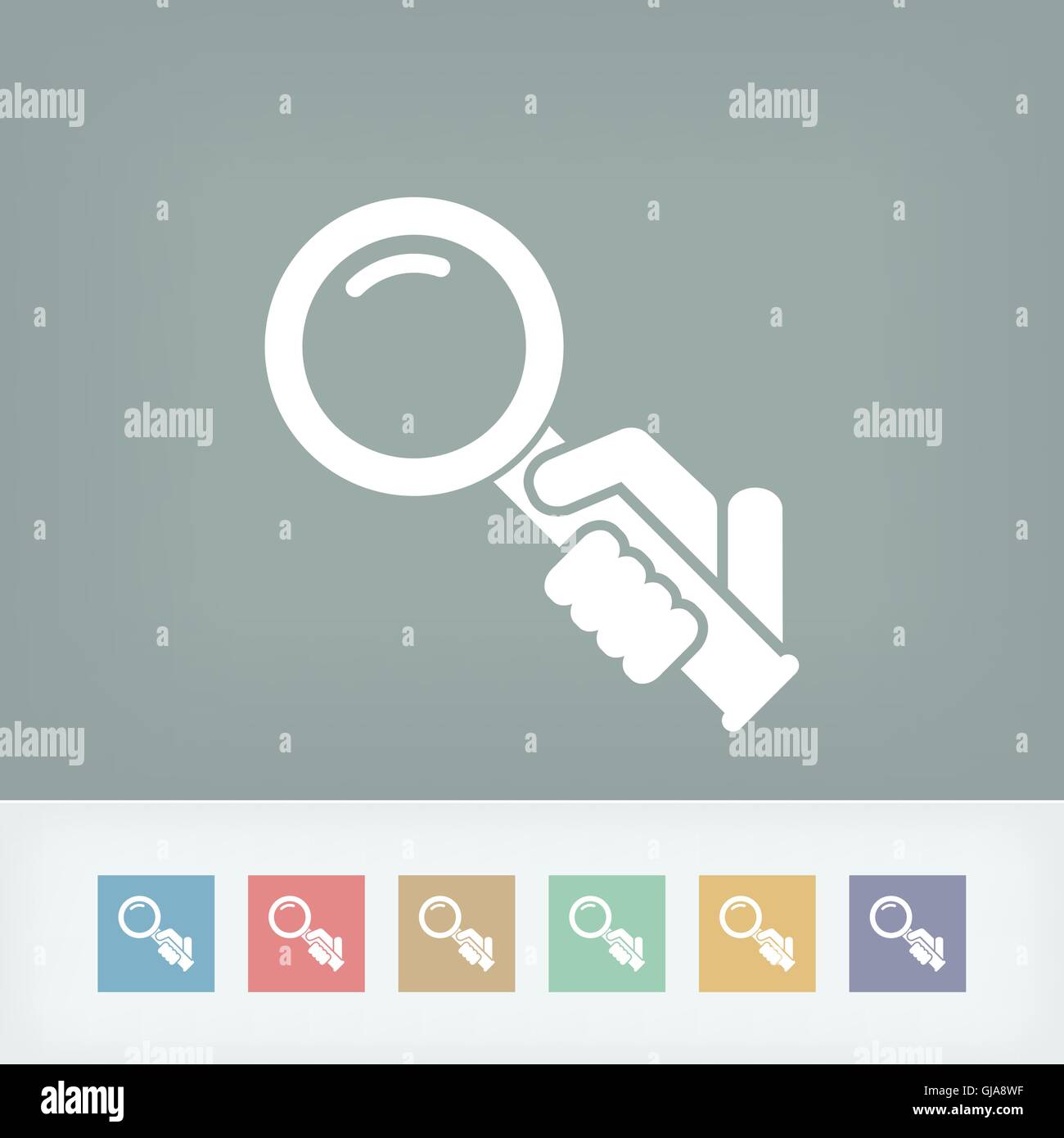 Hand zoom Stock Vector Images - Alamy