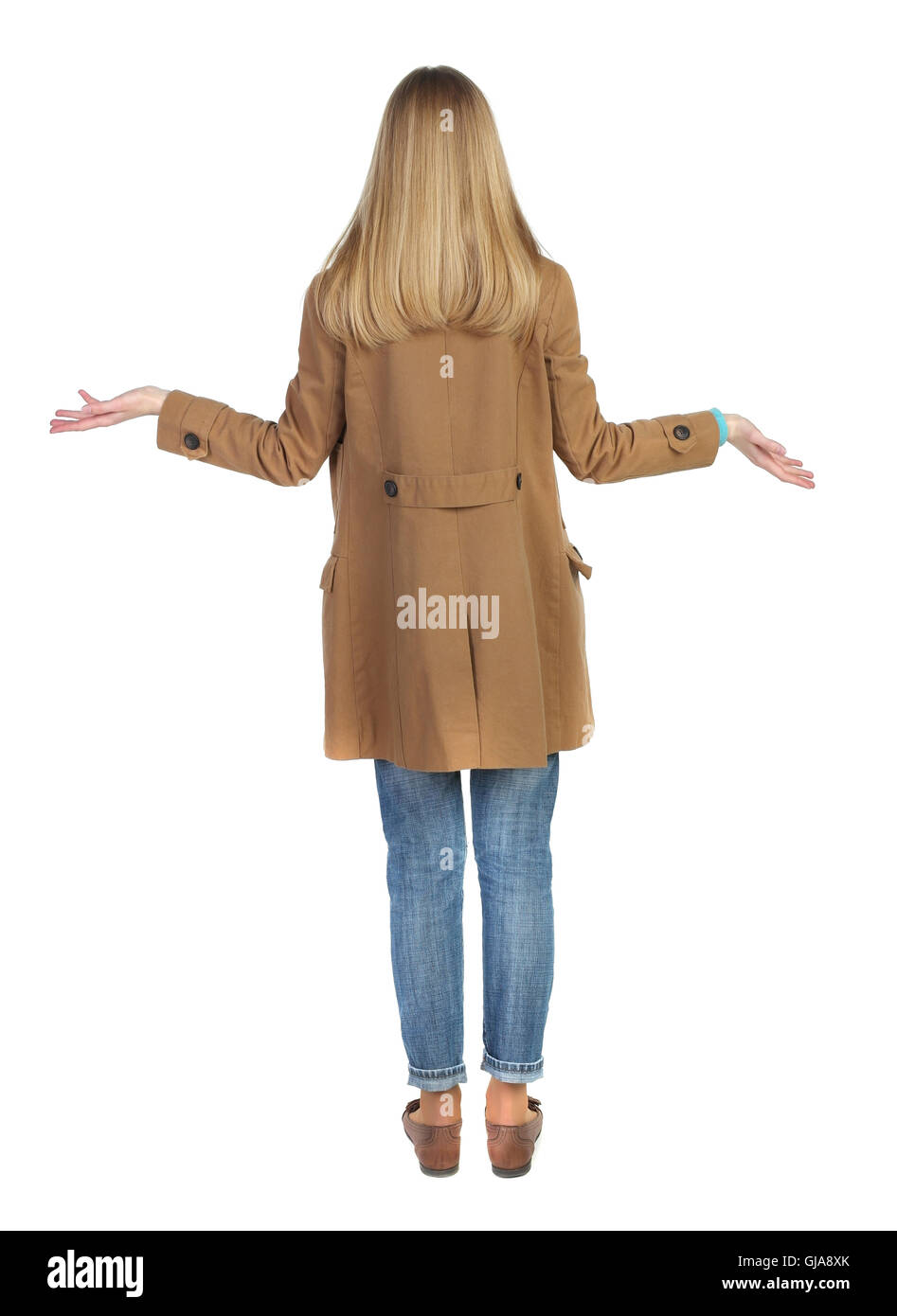 Back view of angry young woman Stock Photo - Alamy
