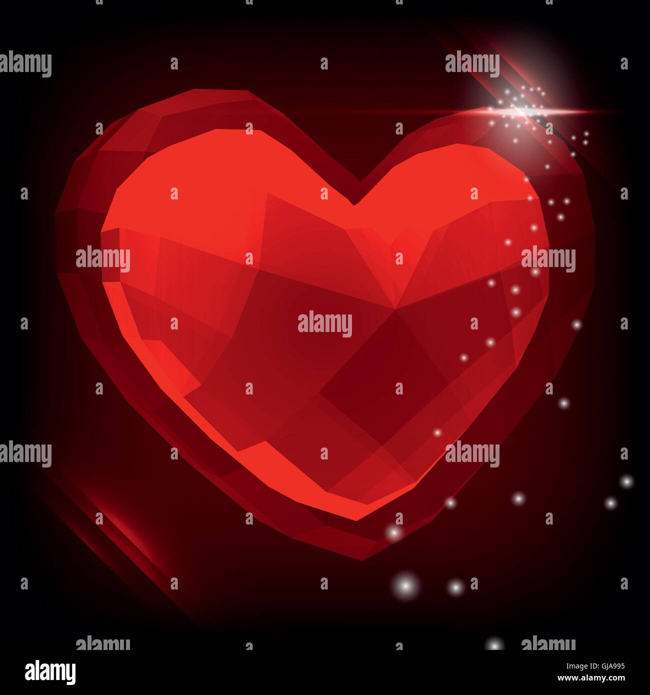 Creative 3d heart shaped Stock Vector Images - Alamy