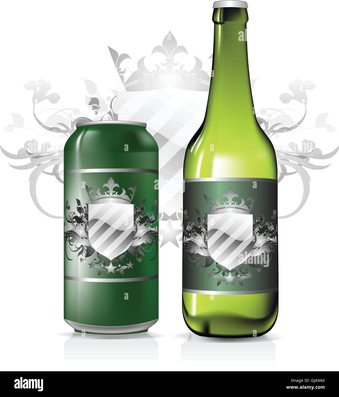 Flowing beer Stock Vector Images - Alamy