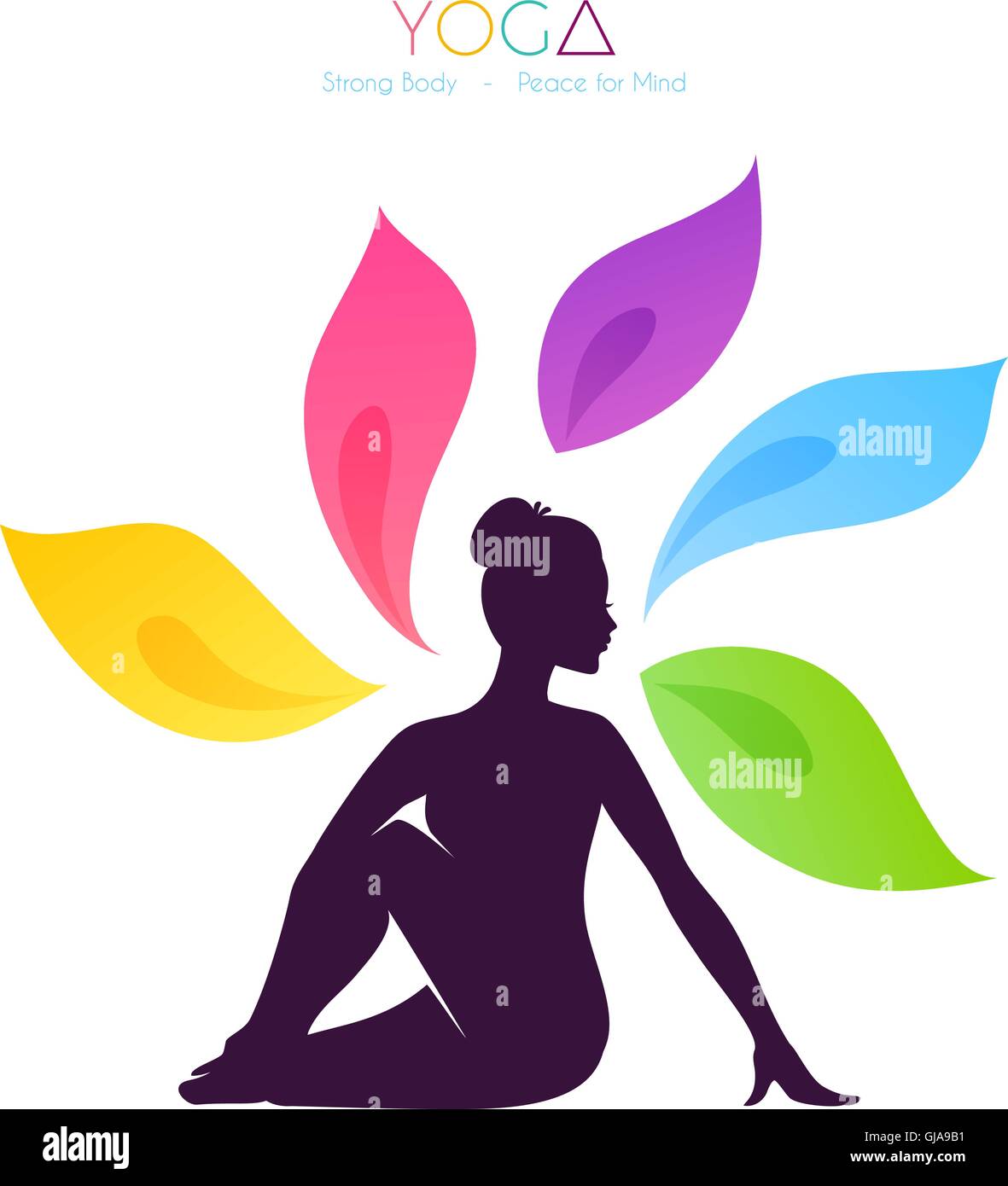 Yoga flower Stock Vector Images - Alamy