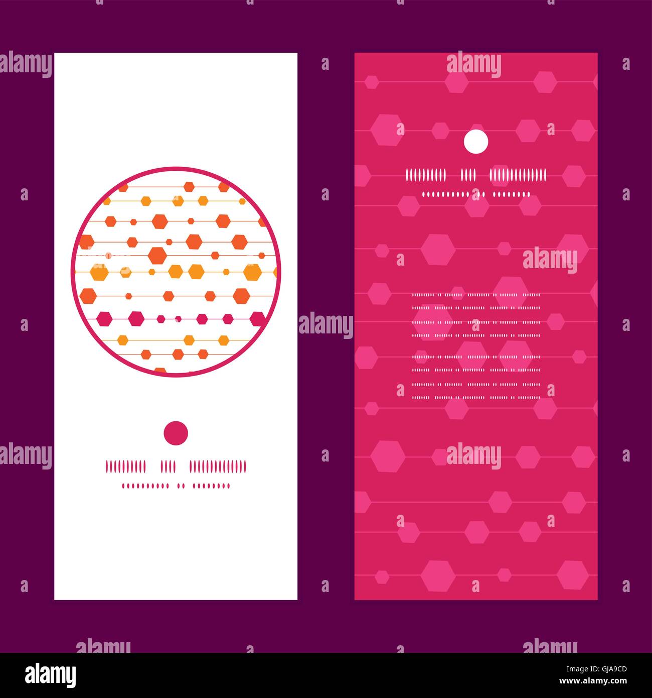 Vector abstract colorful stripes and shapes vertical round frame ...