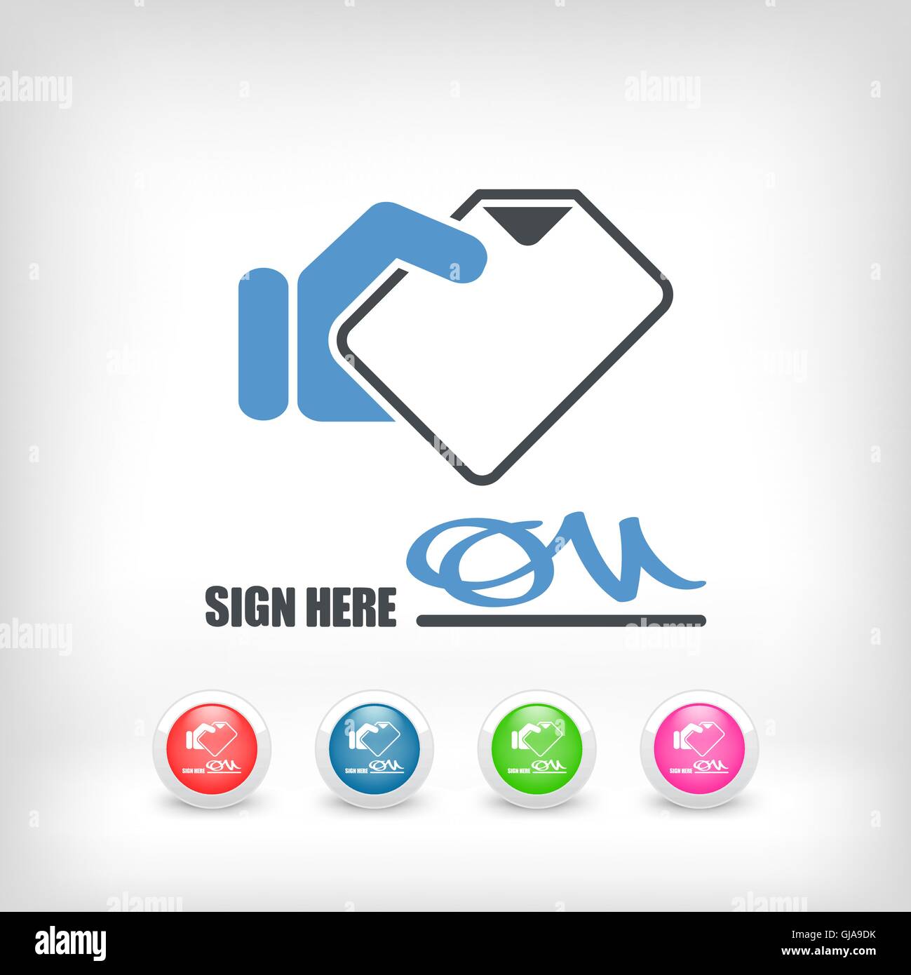 Signing up for receipt document Stock Vector Image & Art - Alamy