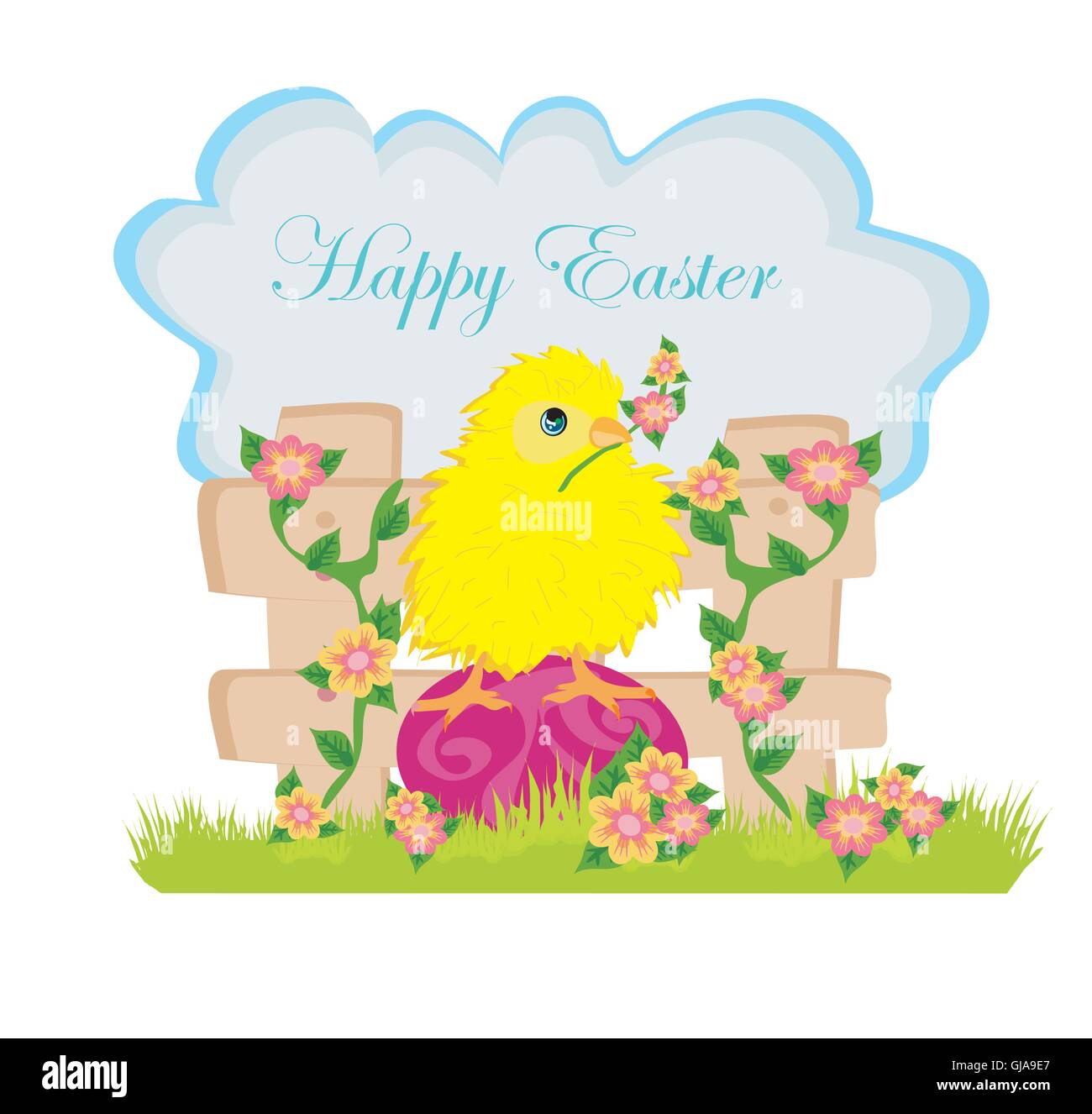 beautiful Easter greeting card Stock Vector Image & Art - Alamy
