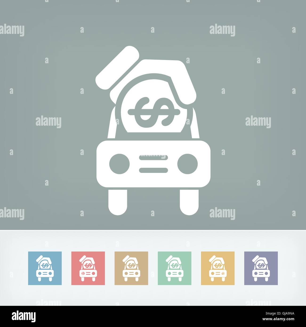 Car money icon Stock Vector Image & Art - Alamy