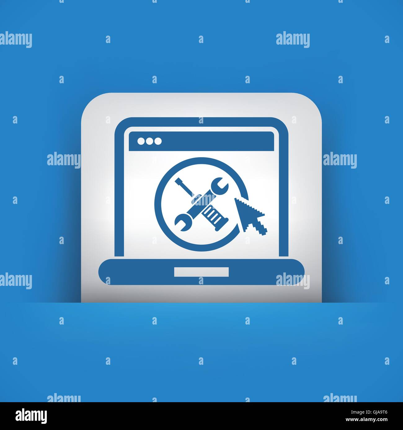 Computer setting icon Stock Vector Image & Art - Alamy