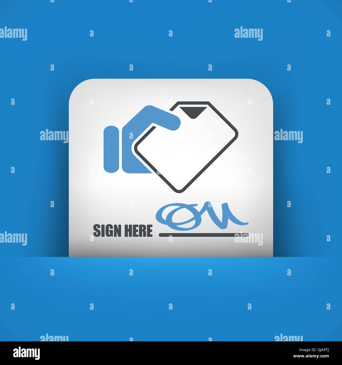 Signing up for receipt document Stock Vector Image & Art - Alamy
