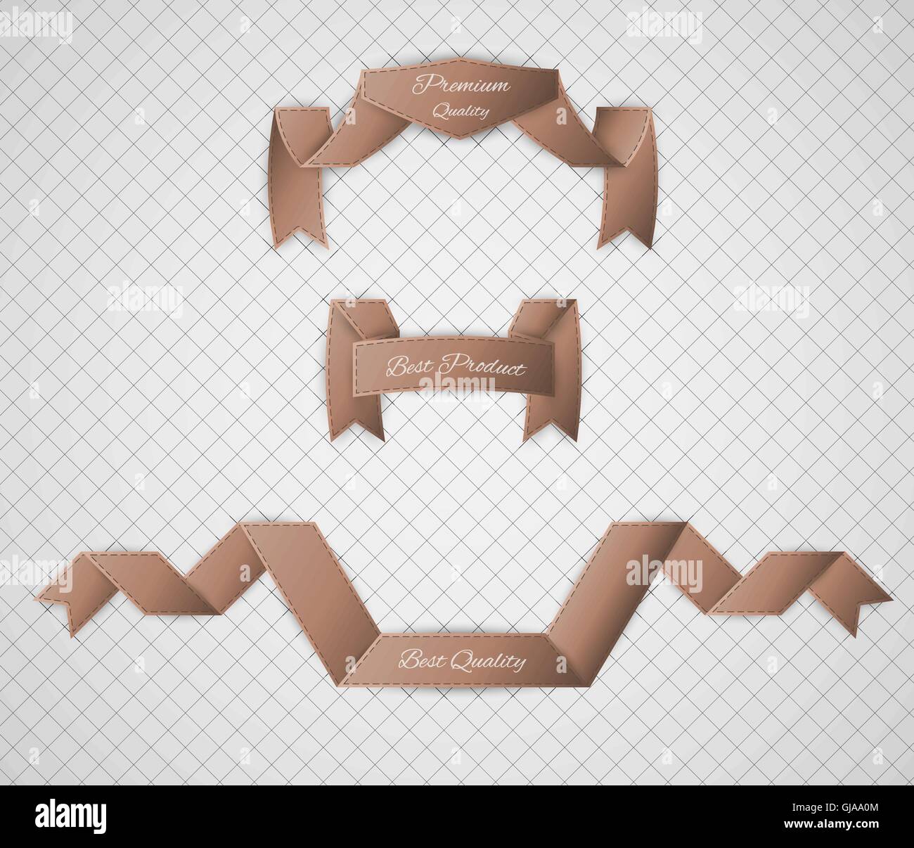 brown quality label Stock Vector Image & Art - Alamy