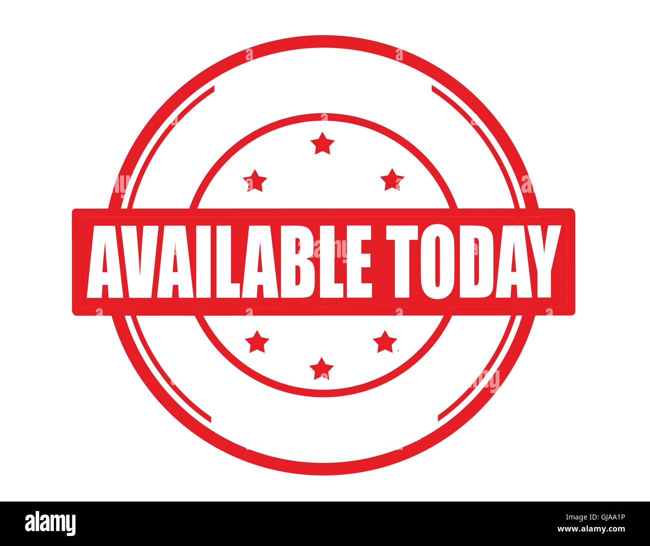 Today red round grunge Cut Out Stock Images & Pictures - Alamy