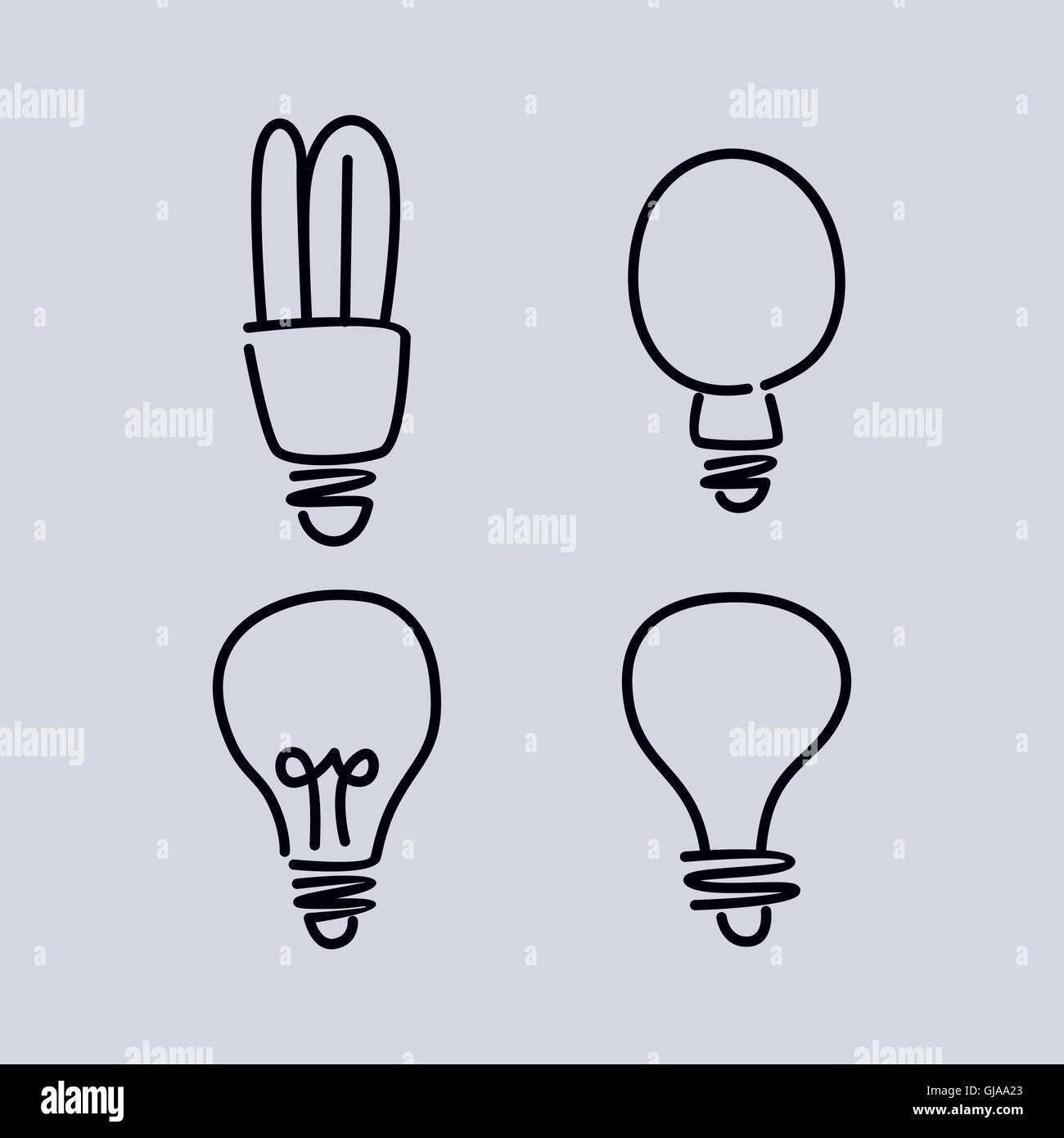 Light bulb creativity ideas Stock Vector Images - Alamy