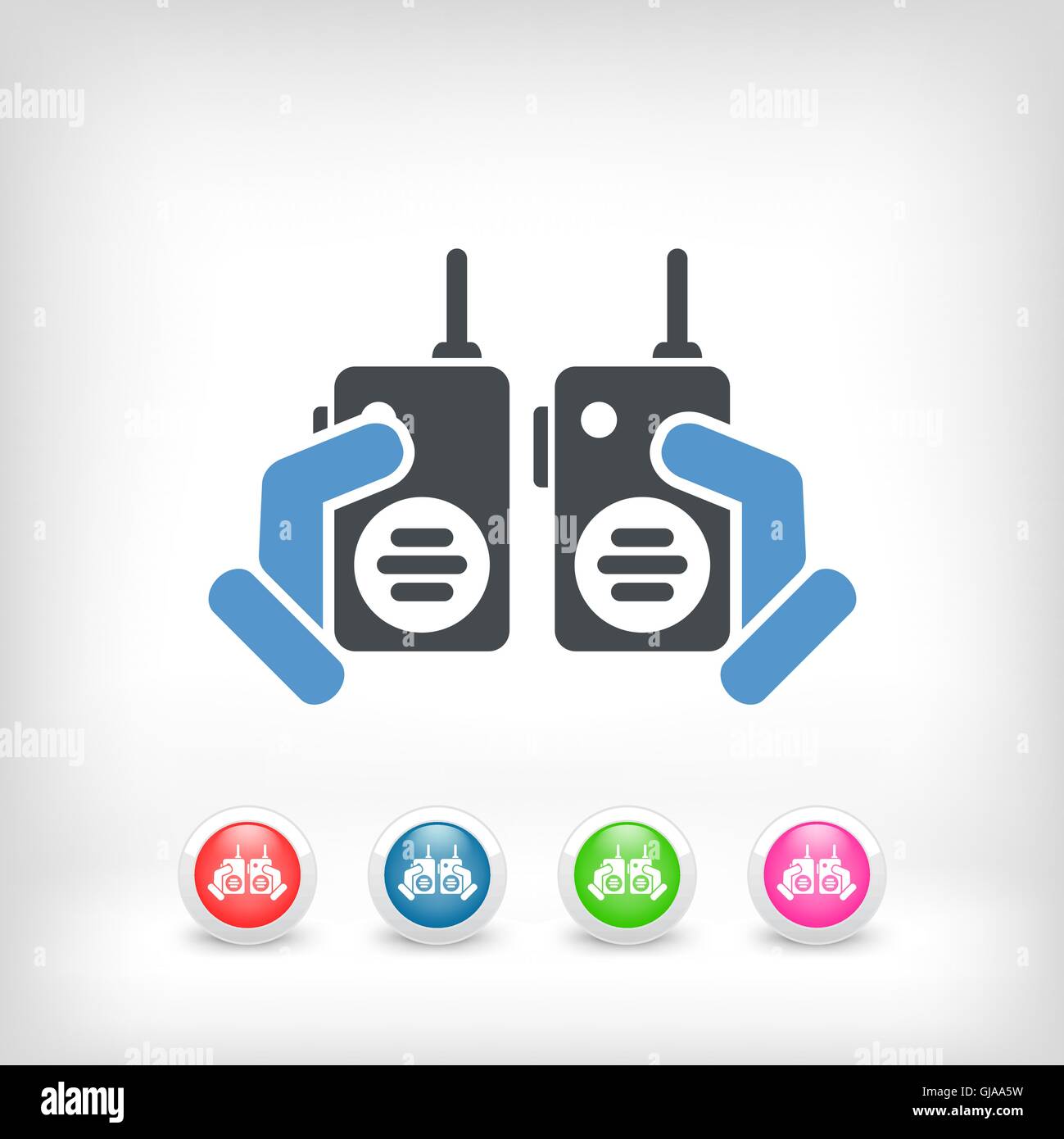 Walkie talkie military icon hi-res stock photography and images - Alamy