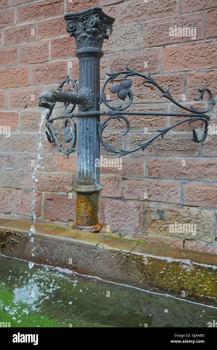 Germany, Hessia, 'Michelstadt', old town, well Stock Photo - Alamy