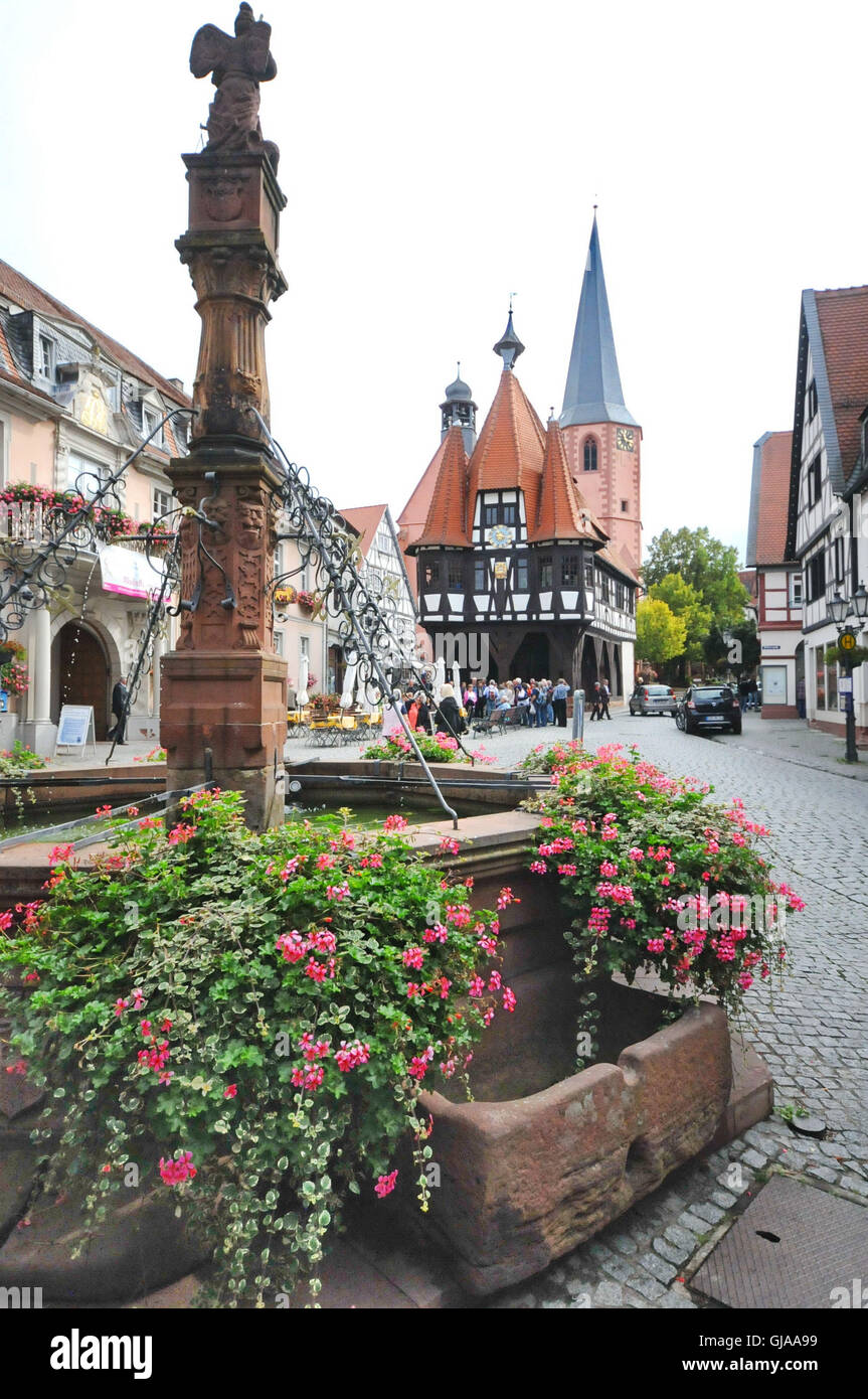 Germany, Hessia, 'Michelstadt', old town Stock Photo - Alamy