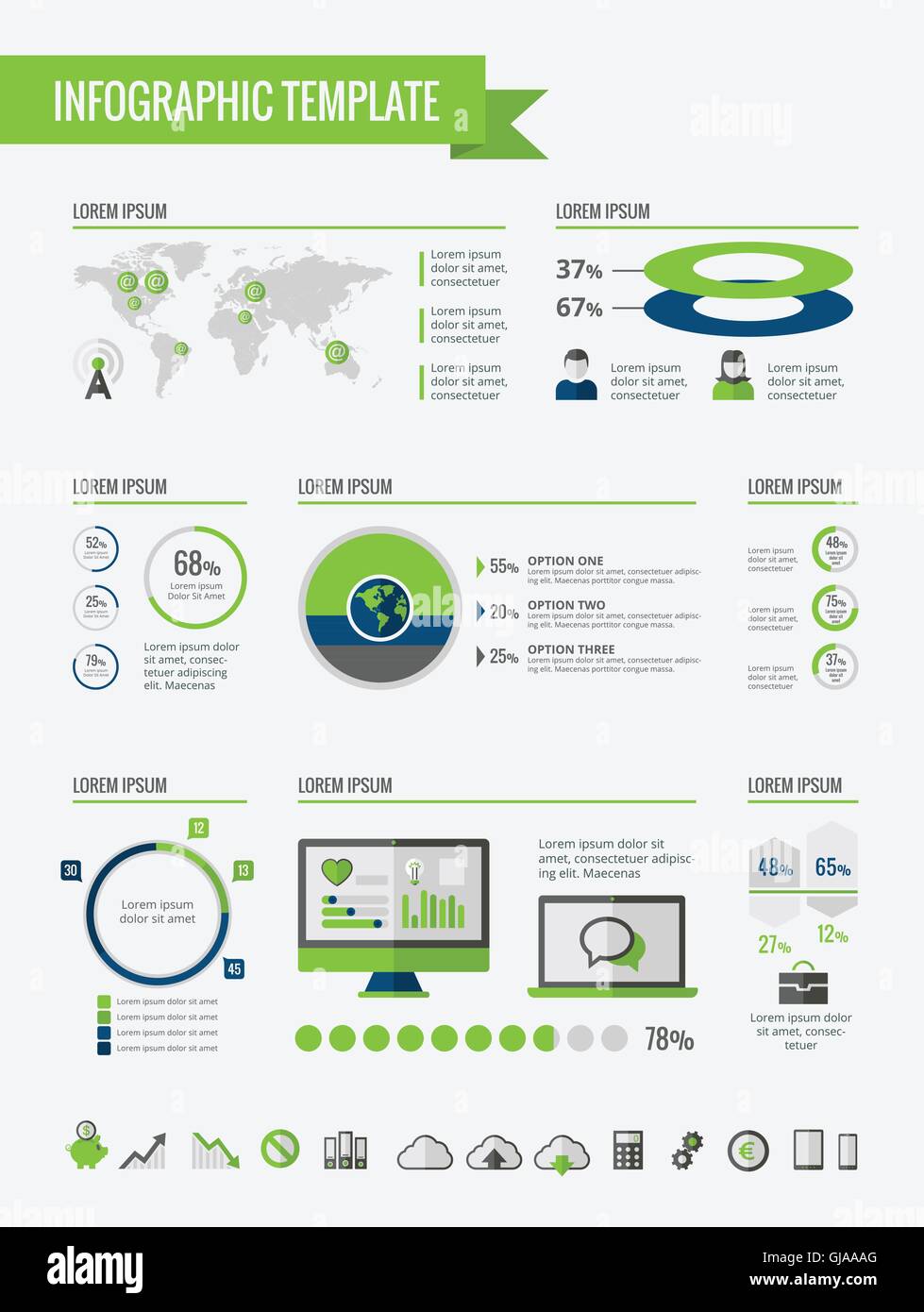 Technology Infographic Elements Stock Vector Image & Art - Alamy