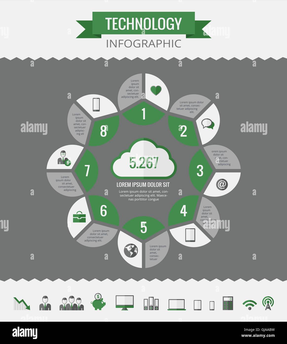 Technology Infographic Elements Stock Vector Image & Art - Alamy
