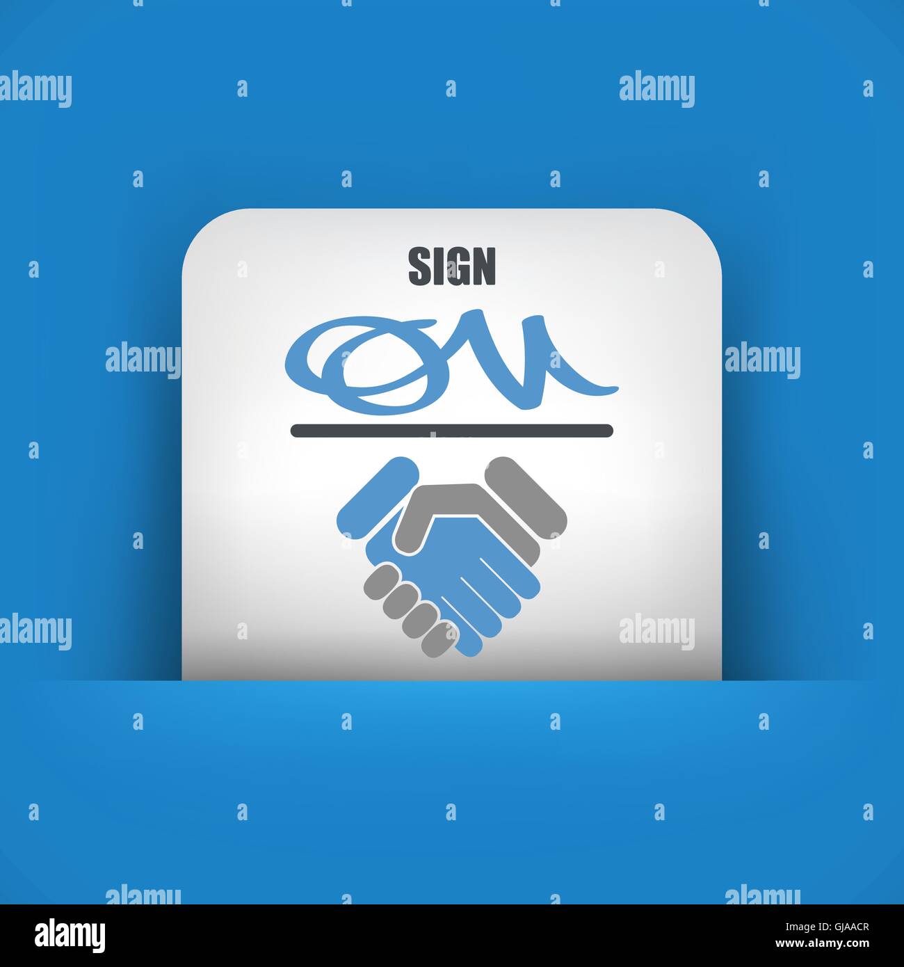 Sign on agreement document Stock Vector Image & Art - Alamy