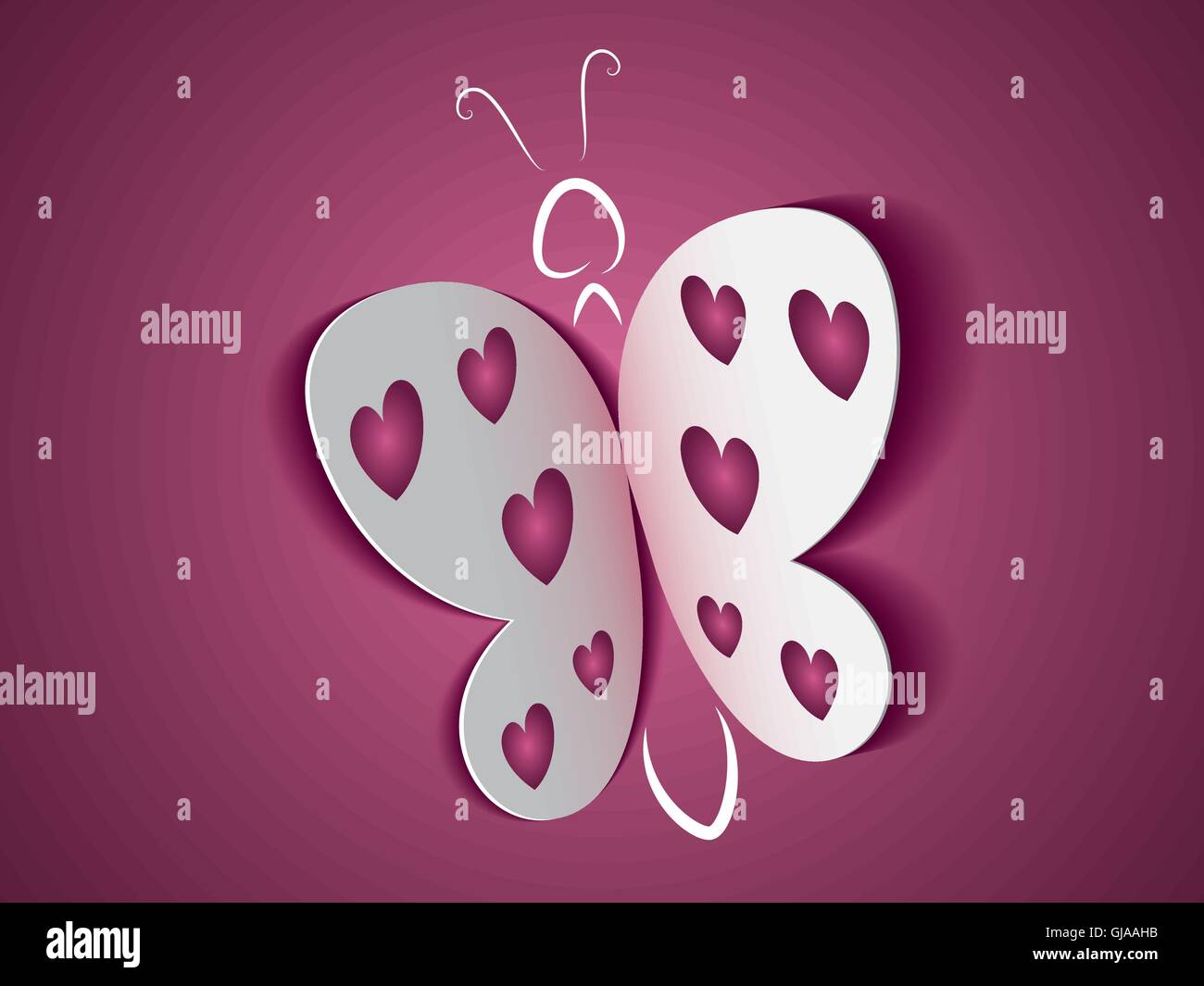 White paper butterfly hi-res stock photography and images - Alamy