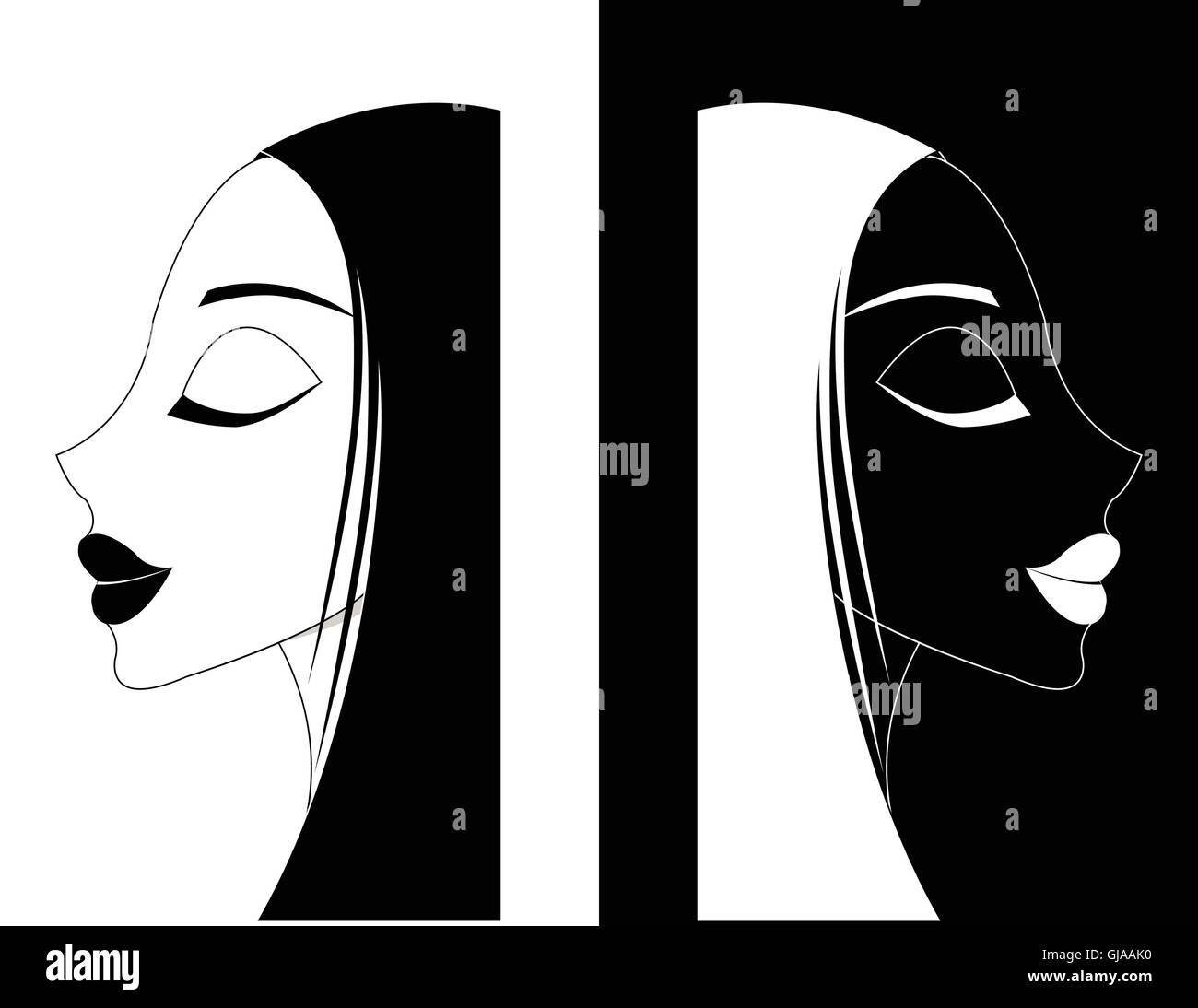 Chinese ying yang symbol Stock Vector Images - Alamy