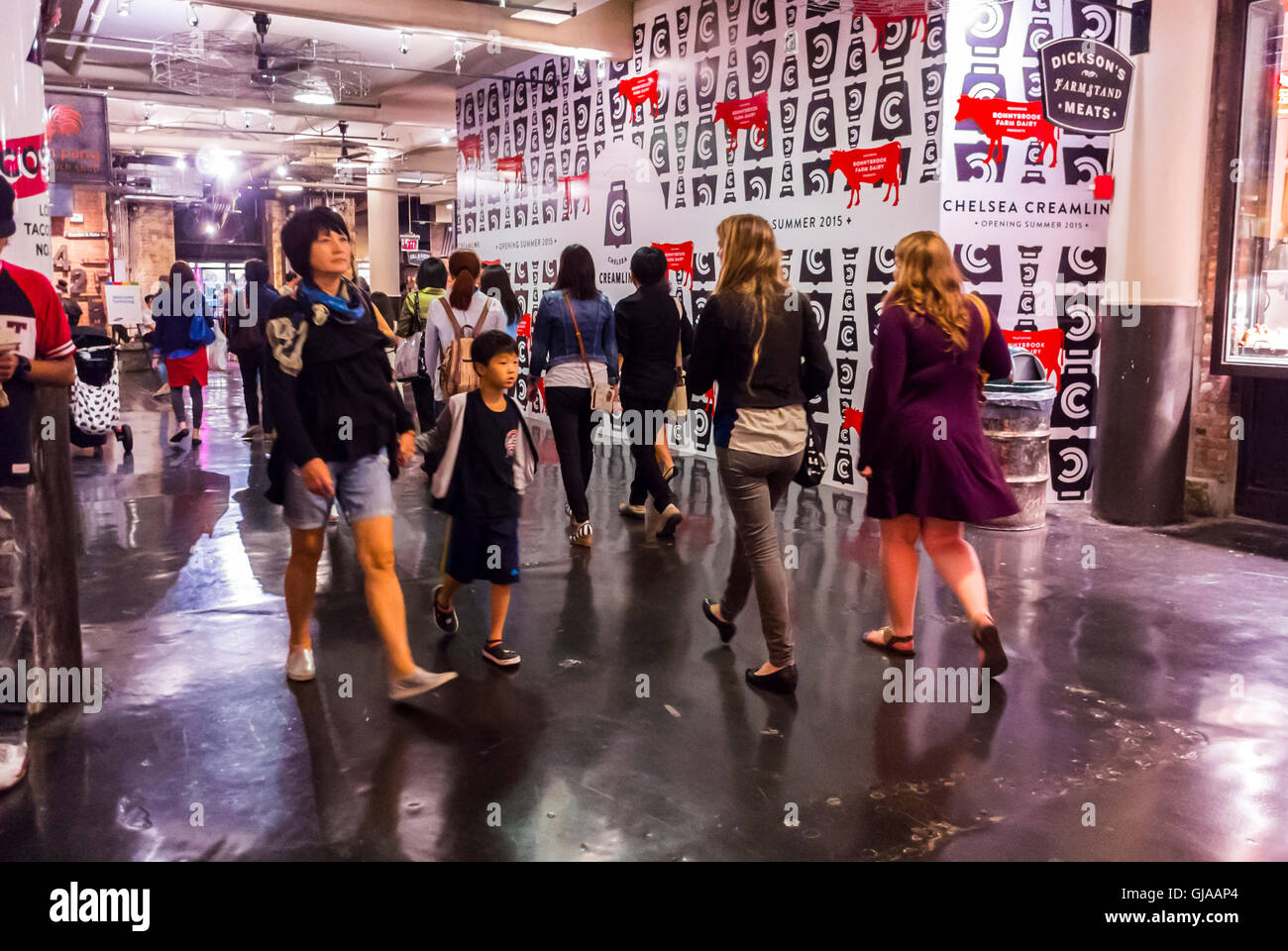 Crowd diverse people walking hallway hi-res stock photography and ...