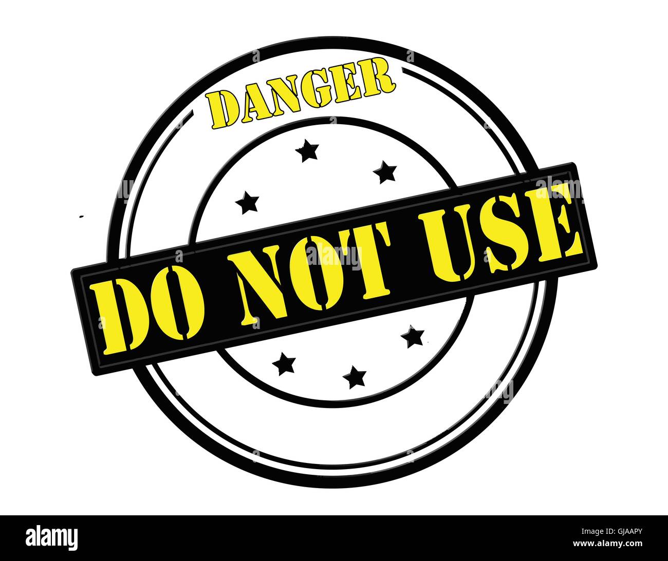 Danger do not use Stock Vector Image & Art - Alamy