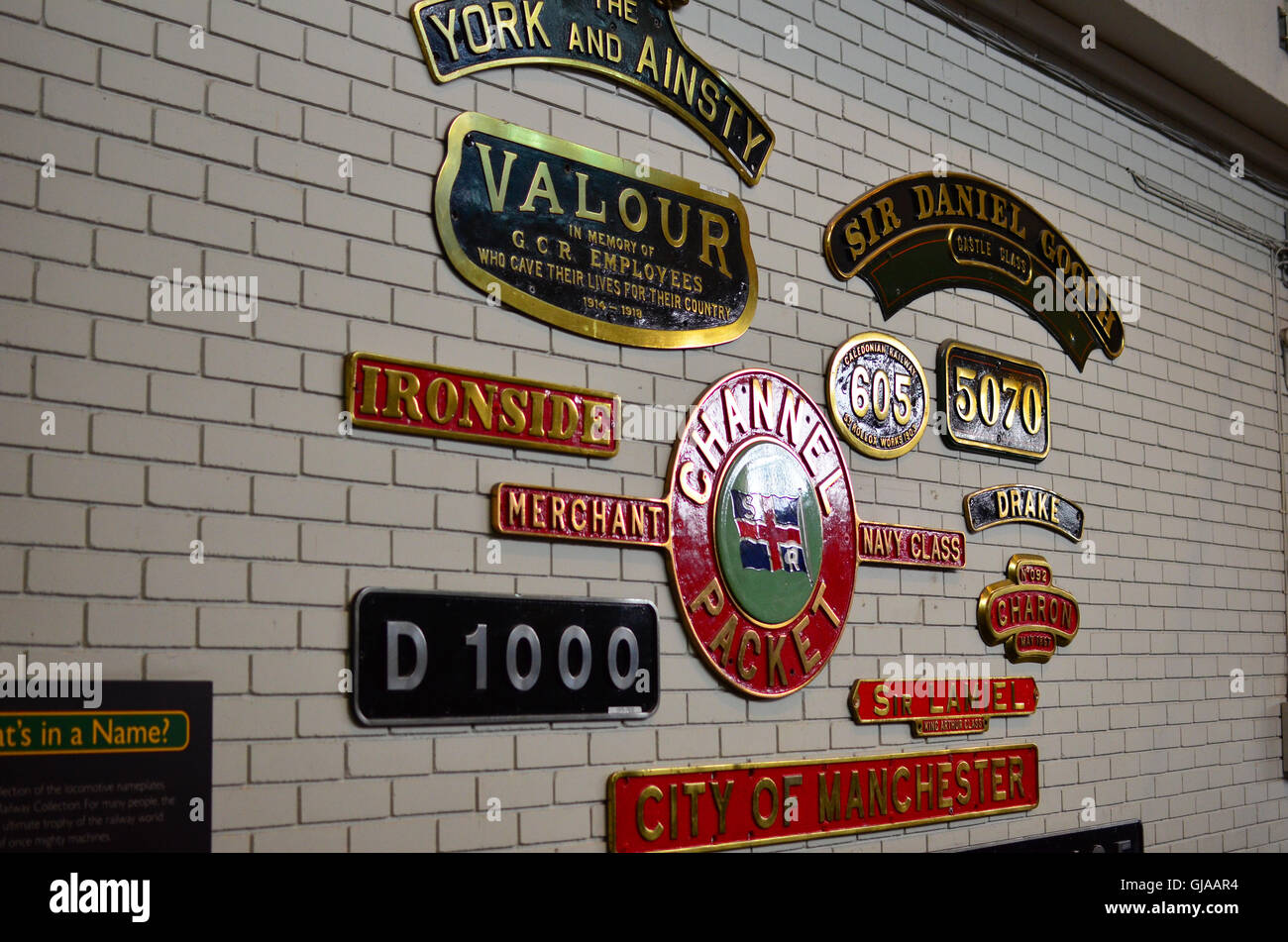 Locomotive nameplates hi-res stock photography and images - Alamy