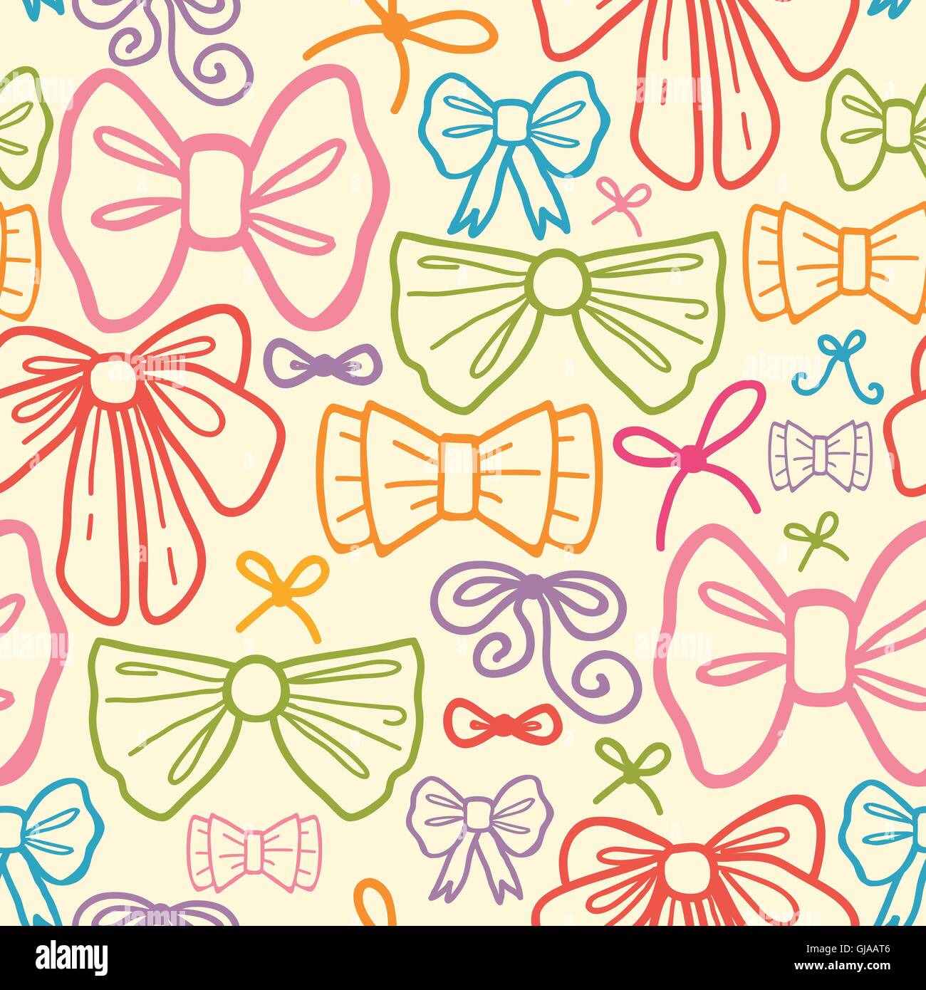 Colorful bows seamless pattern background Stock Vector Image & Art - Alamy