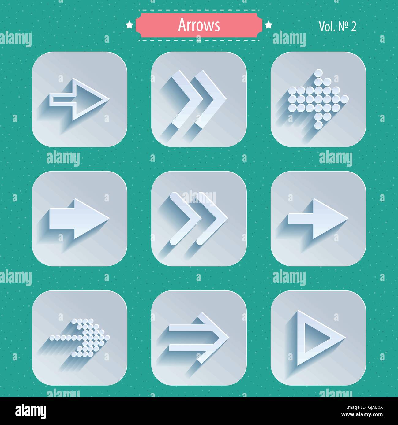 Set of Arrow Sign Icons Stock Vector Image & Art - Alamy