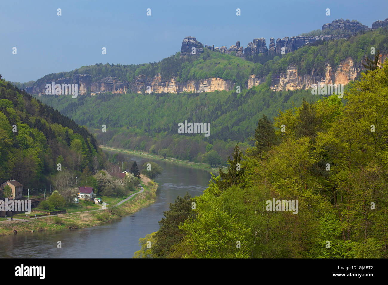 Schmilka climbing hi-res stock photography and images - Alamy