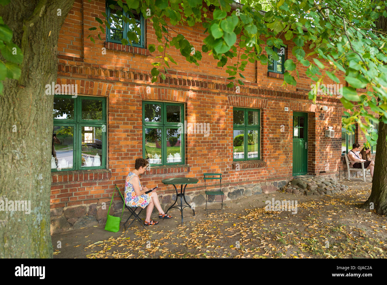 Germany, Mecklenburg-Western Pomerania, Büdnerei Lehsten Stock Photo ...