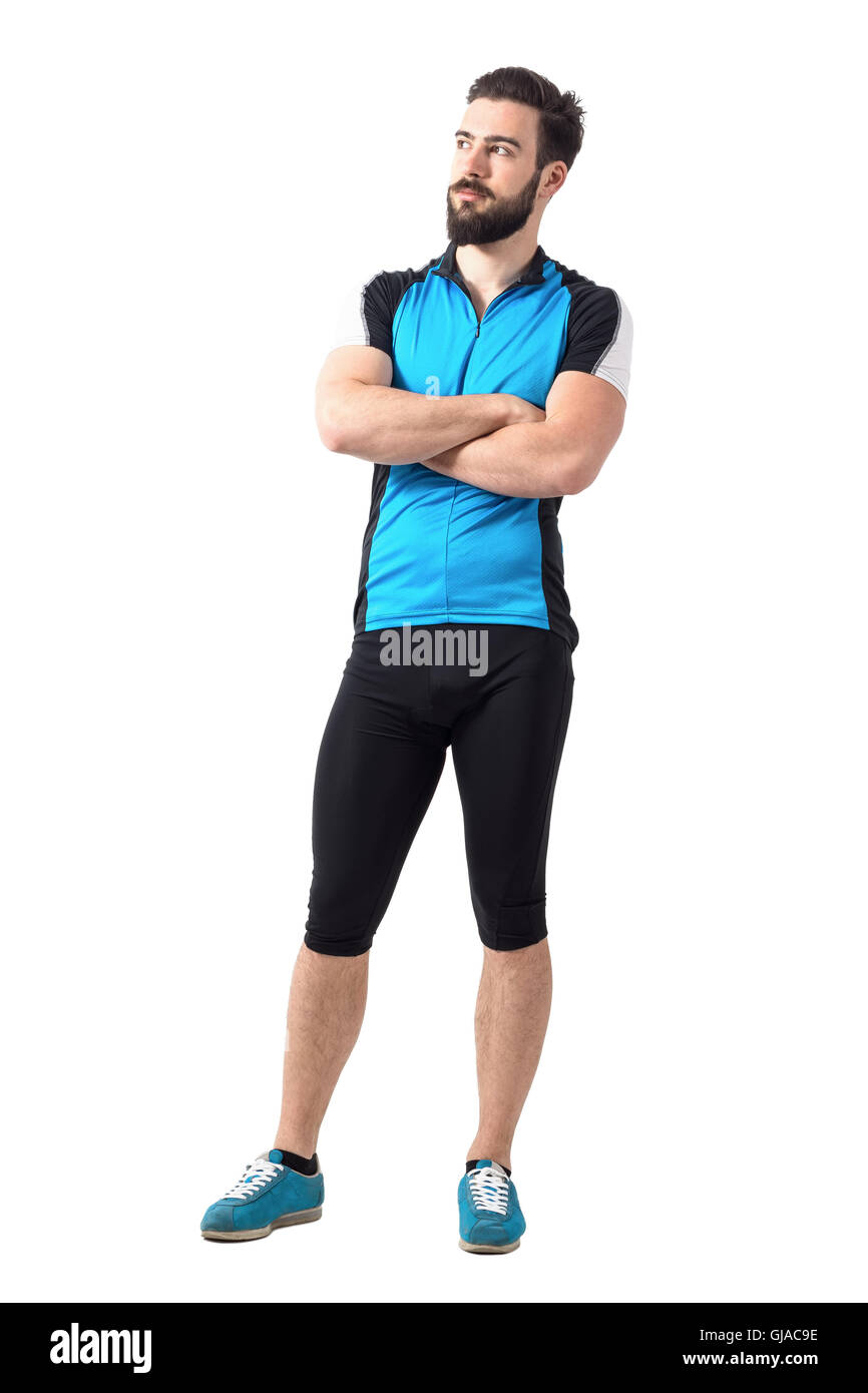 Man in full cycling Cut Out Stock Images & Pictures - Alamy