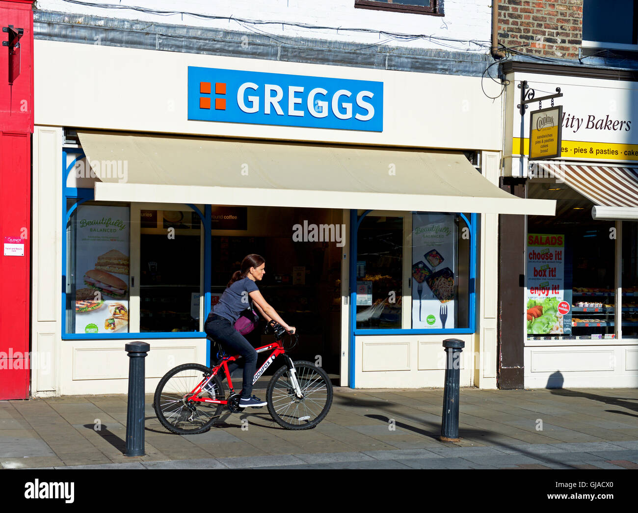 Branch of Greggs the bakers, England UK Stock Photo - Alamy